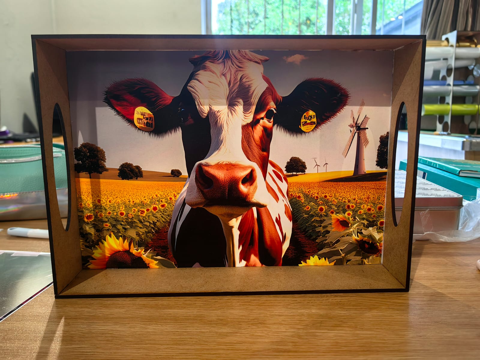 Wooden MDF serving tray – Lat' Waai Meraai